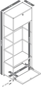Tchibo - Kovový věšák na šaty CN3 - barva: bílá
