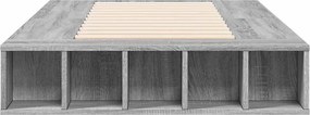 Rám postele šedý sonoma 90 x 200 cm kompozitní dřevo 3280522