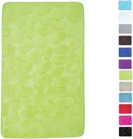 MSV Koupelnová předložka PEBBLES limetková / 50 x 80 cm / PU pěna / pr