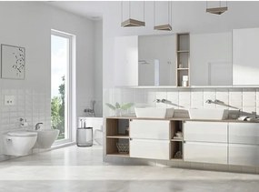 Cersanit Moduo, závěsná skříňka s umyvadlem 60cm, bílá, S801-314-DSM
