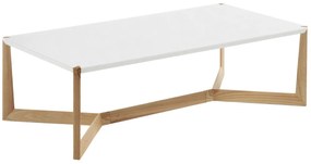 OnaDnes -20% Bílý lakovaný konferenční stolek Kave Home Quatro 120 x 60 cm