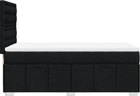 Box spring postel s matrací černá 80 x 200 cm textil 3291511
