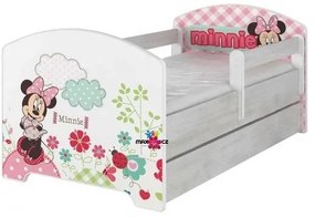 MAXMAX Dětská postel Disney - MYŠKA MINNIE 160x80 cm Postel pro jednoho 160x80 pro holku Ano bílá|červená|růžová|multicolor