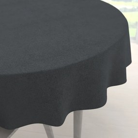 Biante Kulatý ubrus/imitace broušené kůže Alcantara ALC-016 Antracitově šedý Ø 60 cm