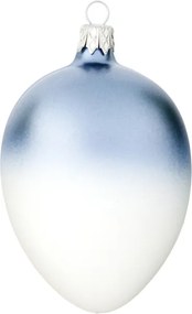 Velikonoční vajíčko polomáčené modré 10x6 cm Nastrom