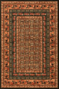 Kusový koberec vlněný Osta Kashqai 4301 500 béžový zelený Rozměr: 240x340 cm