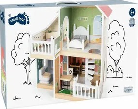 Small Foot Dřevěný domeček pro panenky s terasou / od 3 let