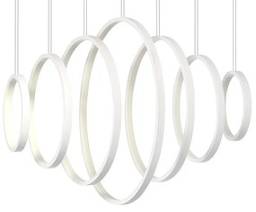 Závěsné LED svítidlo Pixels, 7x LED 96w, 4000k, w