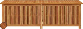 Zahradní úložný box s kolečky 150 x 50 x 58 cm masivní akácie 319713