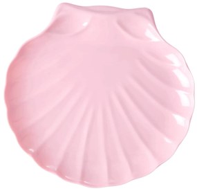 rice Melaminový talíř Sea Shell Soft Pink 22,5 cm, růžová barva, melamin