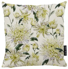 Povlak na polštář vintage chrysanthemum, canvas bavlna