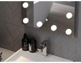 Mexen Dona, LED koupelnové zrcadlo s podsvícením 100 x 80 cm, 6000K, ochrana proti zamlžování, 9818-100-080-611-00
