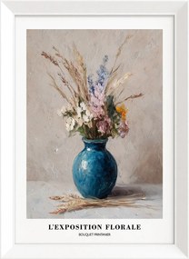 Tištěný obraz s rámem 56x75 cm Blue Vase – Styler