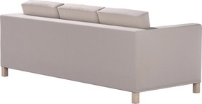 Potah na pohovku IKEA  Karlanda 3-místná nerozkládací, krátký barva béžová látka sametová