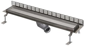 Sanela - Sprchový žlab ke stěně, délka 75 cm, s roštem pro vložení dlažby, nerez SLKN 13
