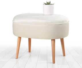 Atelier del Sofa Taburet Moile - Cream, Krémová