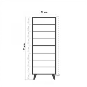 Botník Filinta Wood 50x135 cm dub sonoma