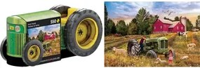 EUROGRAPHICS Puzzle v plechové krabičce Starý traktor / 550 dílků / 48