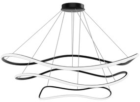 Toolight Toolight, LED závěsná lampa 40/60/80cm, 82W, 3000K, LHJ016-CP3, černá matná, OSW-50006