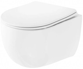 Závěsná WC mísa se SoftClose sedátkem REA OLIVIER, bílá