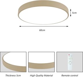 Brilagi - LED Stm. svítidlo POOL LED/60W/230V 3000-6000K pr. 60 cm béžová + DO
