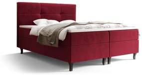 Manželská postel Boxspring 140 cm Lumba Comfort (bordó) (s matrací a úložným prostorem). 1056099