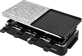 SENCOR SBG 0260BK černá / Rakletovací gril / 1400 W / 8 pánviček + 8 š