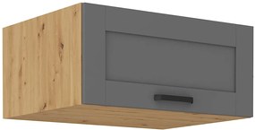 Kuchyňská skříňka LUNA 80 NAGU-36 1F korpus: dub artisan, barva dvířek: šedá DUST