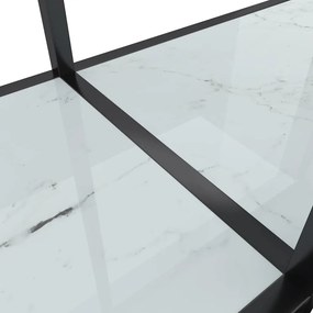 Konzolový stolek bílý 180 x 35 x 75,5 cm tvrzené sklo 331704