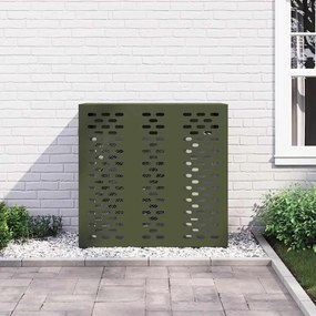 vidaXL Ochrana klimatizace Olivově zelená 110 x 50 x 105 cm