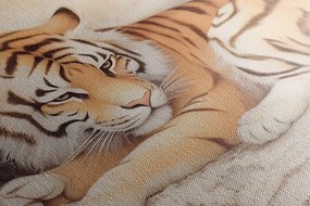 Obraz zasněný tygr - 40x60