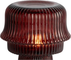 Vínová skleněná stolní lampa (výška 26 cm) Cadiz – Leitmotiv