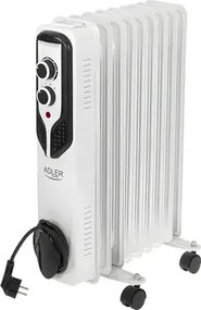 Adler AD 7816 / Olejový radiátor / 9 žebrovacích sekcí / 2000 W / kole