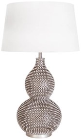 ByRydens 4001840-6508 - Stolní lampa LOFTY 1xE27/5W/230V bílá/stříbrná 4001840-6508