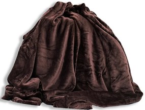 Homeville deka mikroplyš tmavě hnědá - 220x200 cm