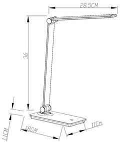 BERGE LED stolní lampa 5W - AMSTERDAM