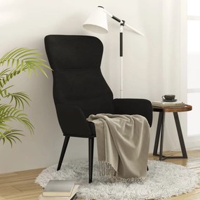Relaxační křeslo černé textil 341077