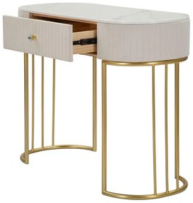Designová konzole Hadassah 100 cm krémová