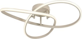 XXXLutz STROPNÍ LED SVÍTIDLO, 55/55/15 cm Novel - Stropní svítidla - 008227173402
