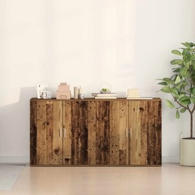 Servírovací skříň 2 ks Staré dřevo 79 x 38 x 80 cm 3334308