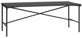 Hübsch Stůl, kov, černý, 191x92 cm - 991218