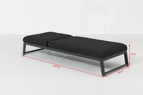 Doppler MELIA LIKA-TEX® zahradní lehátko antracit