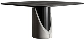 OnaDnes -20% Černý dubový jídelní stůl Lyon Béton Sharp 140 x 140 cm