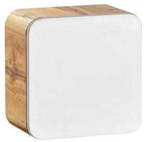 Koupelnová závěsná skříňka Aruba 831 1D dub craft zlatý/bílý lesk