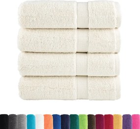 Prémiové osušky SOLUND 4 ks krémové 100x150 cm 600 g/m² 137480