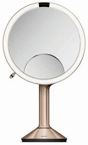 Simplehuman Kosmetická zrcadla - Kosmetické zrcátko s LED osvětlením, rose gold ST3034