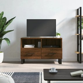 TV skříňka hnědý dub 80 x 36 x 50 cm kompozitní dřevo - Default Title