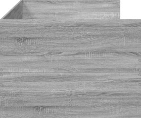 vidaXL Válenda se zásuvkami 90 x 190 cm kompozitní dřevo [3280830] Barva: Betonová šedá