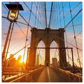 Obraz - Brooklynský most, Manhattan, New York (30x30 cm)