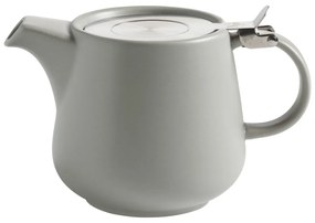 Světle šedá porcelánová čajová konvice se sítkem Maxwell &amp; Williams Tint, 600 ml
